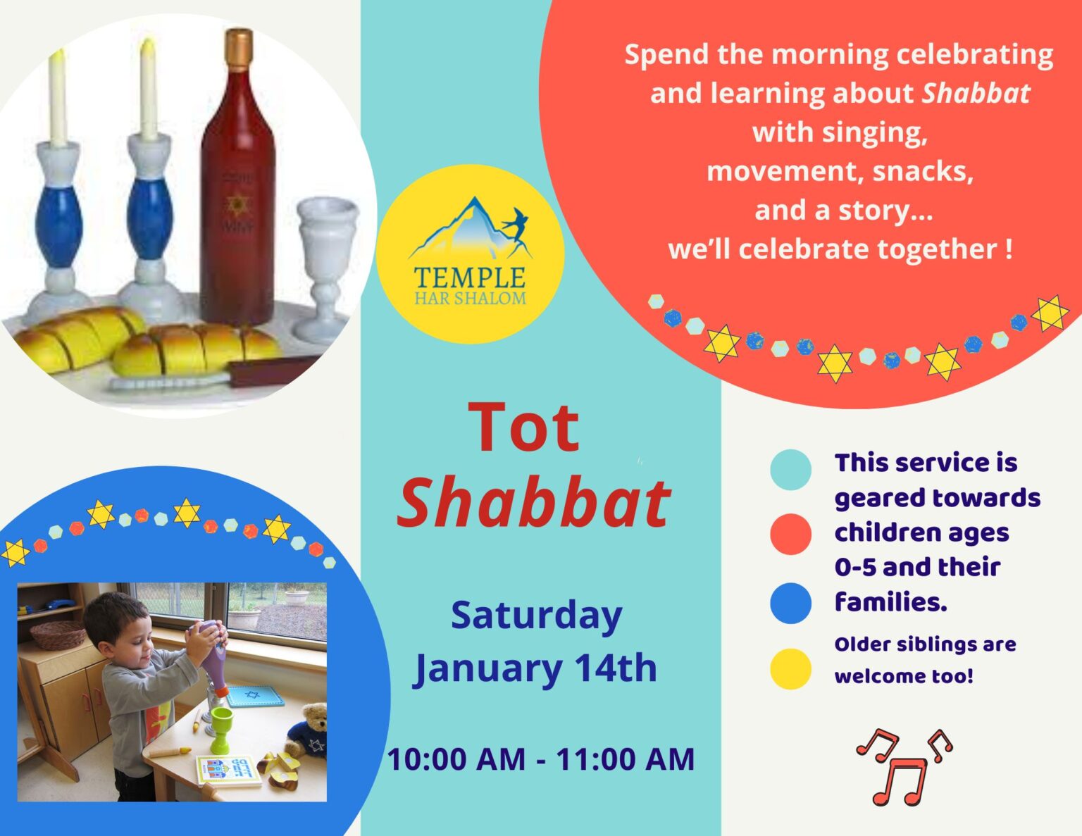 January Tot Shabbat | Temple Har Shalom - Reform Temple in Warren ...